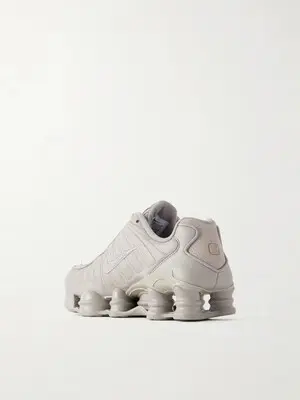 Nike Shox Tl Logo-detailed Rubber Sneakers - Gray