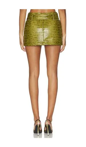 ROWEN ROSE Belted Mini Skirt In . Also
