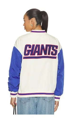 Terez New York Giants Bomber Jacket In . Also - Blue