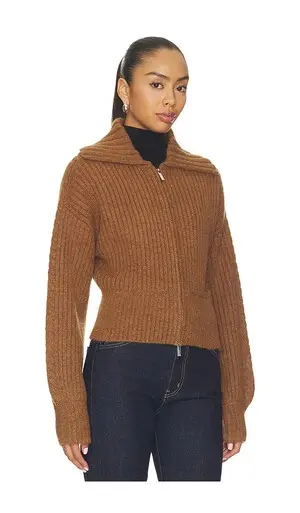 AMUR Emery Cable Knit Top In . Also