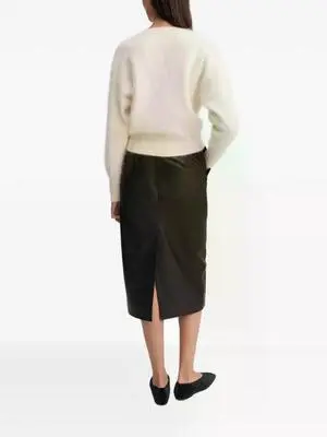 Almada Label Coco Brushed Buttoned Cardigan - Neutrals