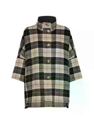 ELENA MIRÒ Double Check Cape - Black