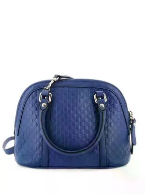 Gucci Convertible Dome Microguccissima Leather Mini Satchel - Blue
