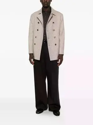 Brunello Cucinelli Pinstripe-print Spread-collar Shirt