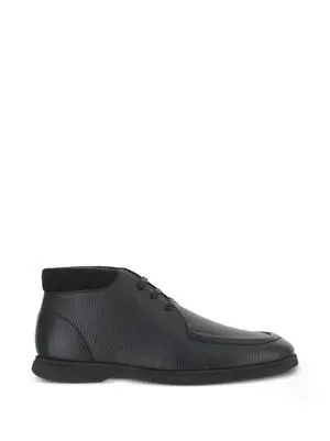 BOSS Grained Leather Boots