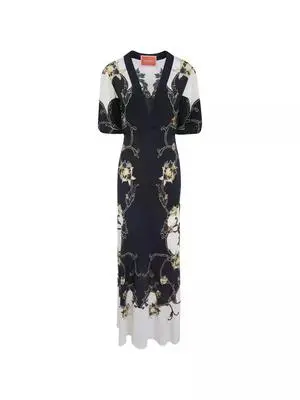 La DoubleJ Buttercup Placée In Crepe De Chine Marlene Dress - Black
