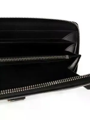 Dolce & Gabbana Logo-plaque Pebbled Leather Wallet