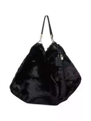 Liu Jo Faux-fur Tote Bag - Black