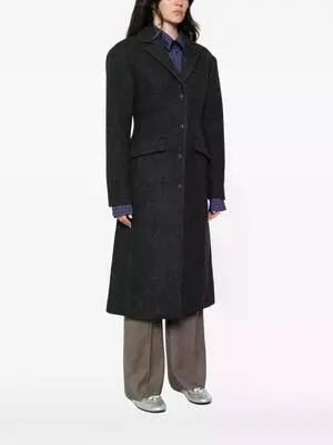 GANNI Notched-lapel Single-breasted Coat