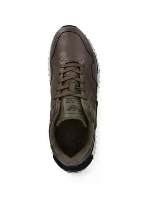 EA7 Logo-print Pebbled Sneakers