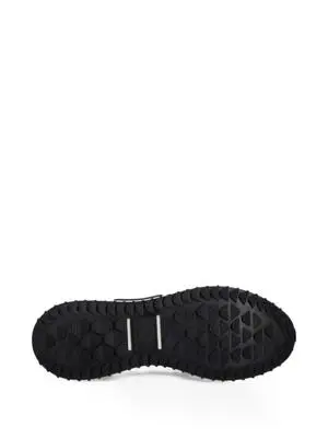 EA7 Logo-print Pebbled Sneakers