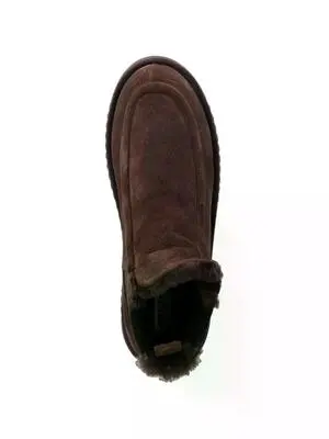 SUMMERY COPENHAGEN Shearling-lined Suede Boots