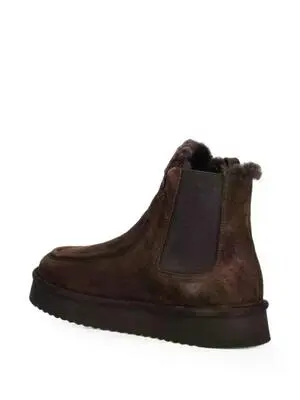 SUMMERY COPENHAGEN Shearling-lined Suede Boots