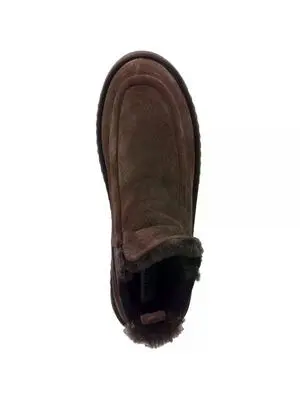 SUMMERY COPENHAGEN Shearling-lined Suede Boots
