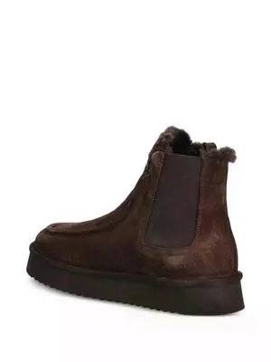 SUMMERY COPENHAGEN Shearling-lined Suede Boots