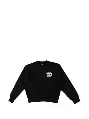 StÜssy X Dover Street Market Logo-print Crew-neck Sweater - Black