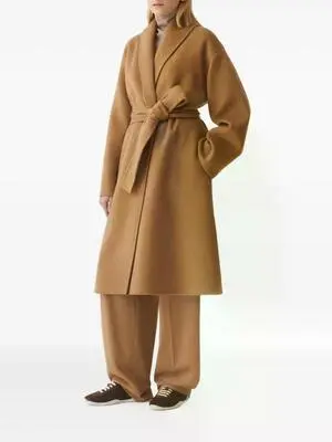 Fabiana Filippi Belted Shawl-lapel Coat