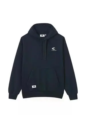 CHOCOOLATE Logo-embroidered Pouch-pocket Hoodie - Blue