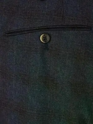 PT TORINO Check-pattern Pressed-crease Trousers