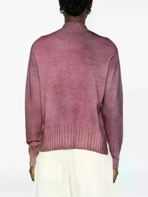 AROVESCIO Long-sleeve Ribbed-trim Sweater