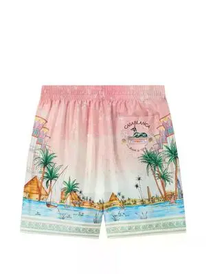 Casablanca Ethereal Silk Shorts