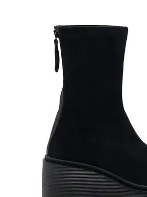 VIC MATIE Platform Ankle Boots - Black