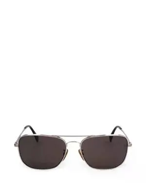 DB EYEWEAR BY DAVID BECKHAM Square-frame Double-bridge Sunglasses - Silver