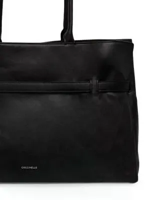 COCCINELLE Buckled Calf Leather Tote Bag
