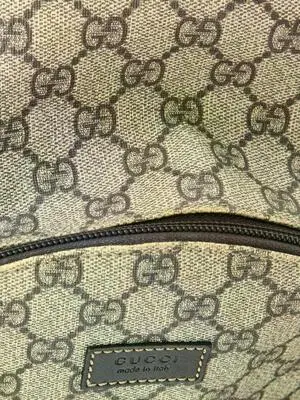 Gucci Front Pocket Gg Coated Canvas Small Backpack
