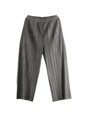 ISSEY MIYAKE Pleated Straight-leg Trousers