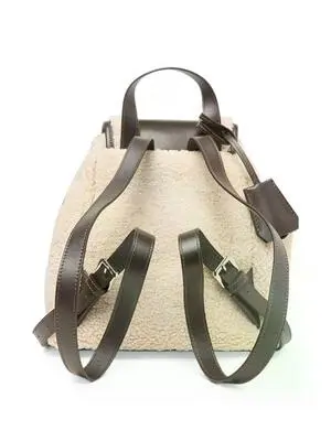 Peserico Shearling-effect Buckled Backpack