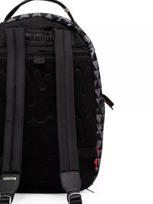 SPRAYGROUND Geometric-print Shark-mouth Backpack