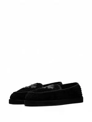Chrome Hearts Leather Cross-patch Loafers