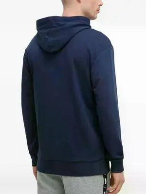 PUMA Power Logo-print Colour-block Hoodie - Blue