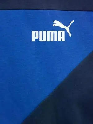 PUMA Power Logo-print Colour-block Hoodie