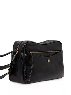 GIANNI CHIARINI Cora Grained Leather Crossbody Bag - Black