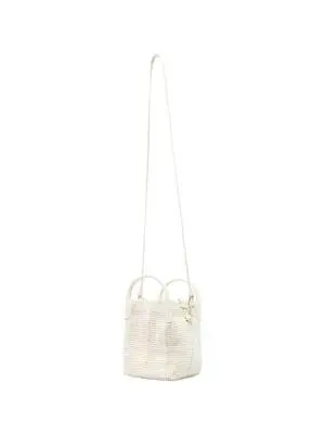Loro Piana Micro Bale Woven Bucket Bag
