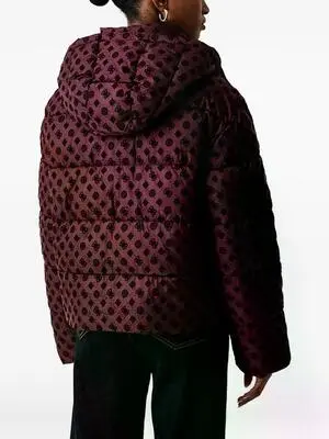 Guess 4g Monogram-print Hooded Puffer Jacket