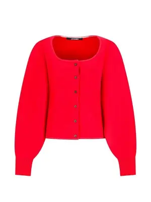 Jacquemus Wool Cardigan - Red