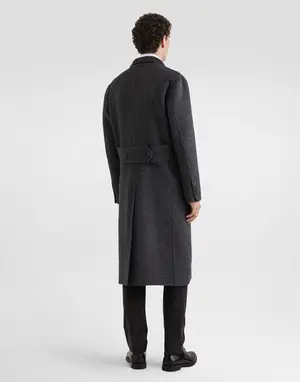 Dolce & Gabbana Double-breasted Wool And Cashmere Coat Coats And Jackets Gray