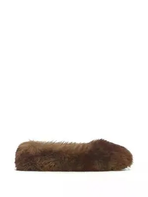 Apparis Magda Faux-fur Slippers - Brown
