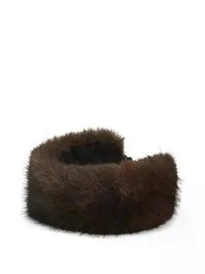 Apparis Eleni Faux-fur Headband - Brown