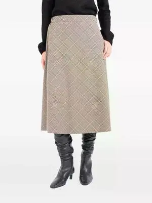 SOCIETE ANONYME Vero Checked Midi Skirt