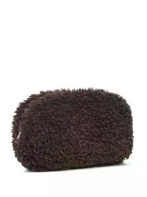 Apparis Noor Bouclé Clutch Bag - Brown