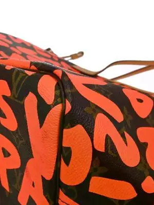 LOUIS VUITTON 2009 Gm Neverfull Graffiti Tote Bag - Orange