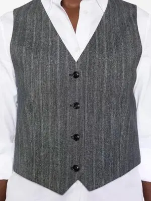 CIRCOLO 1901 Pinstripe-print Waistcoat