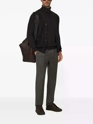 Boggi Milano Cardigan In Extrafine Merino Wool