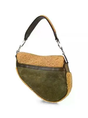 Dior 2005s Saddle Shearling Handbag
