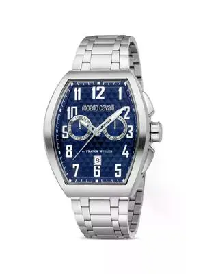 Roberto Cavalli Tonneau-case Chronograph 43mm Watch - Blue