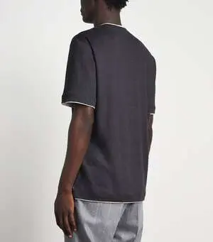 Eleventy Linen Layered T-shirt